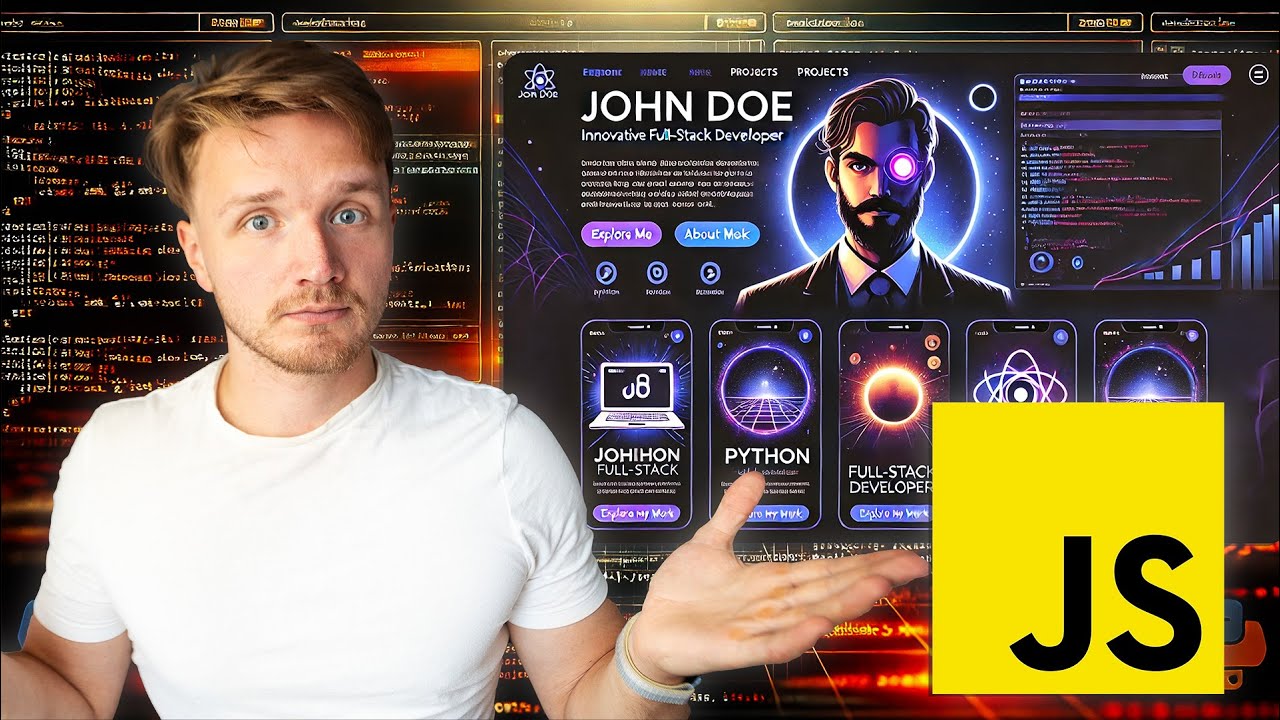 IMPRESSIVE Javascript Portfolio Website - FULL TUTORIAL