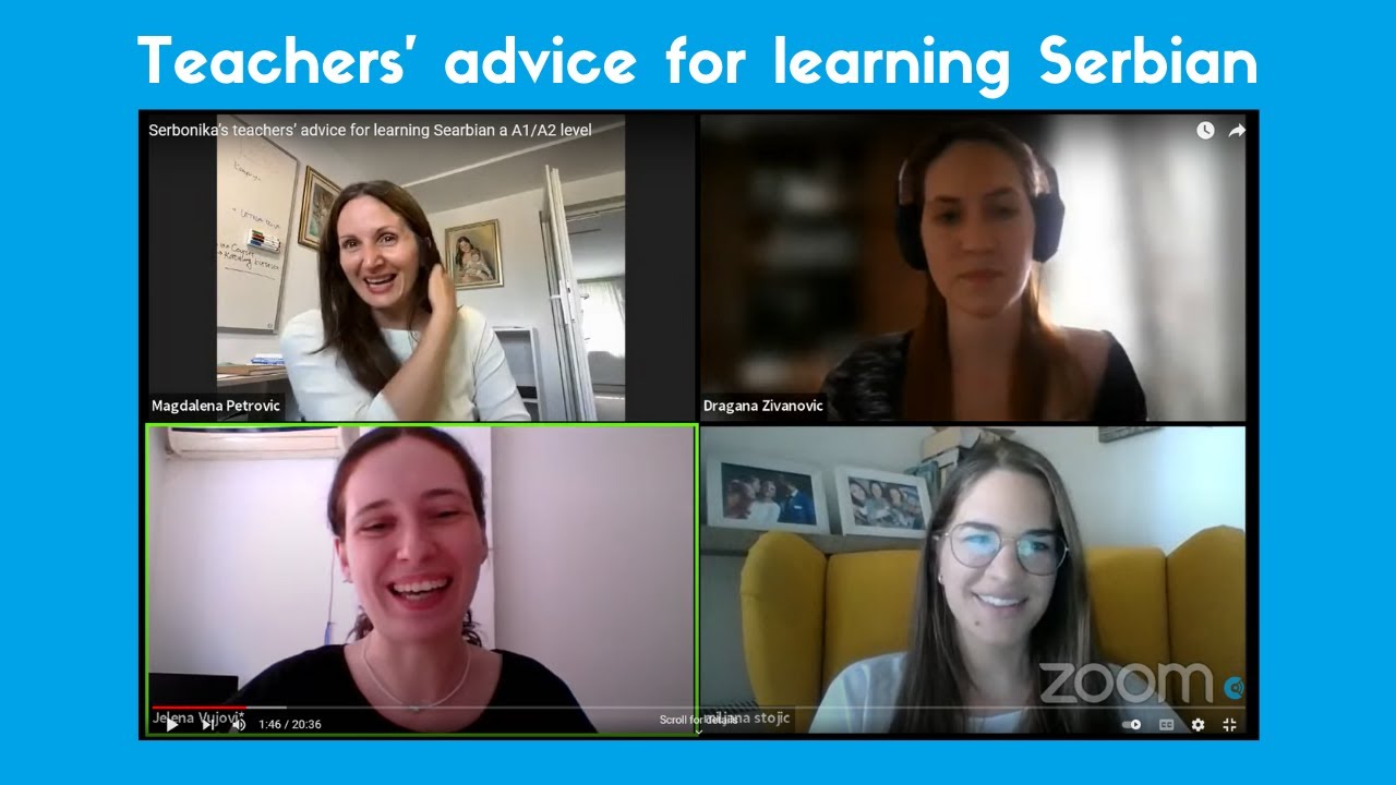 Serbonika’s teachers’ advice for learning Searbian a A1/A2 level