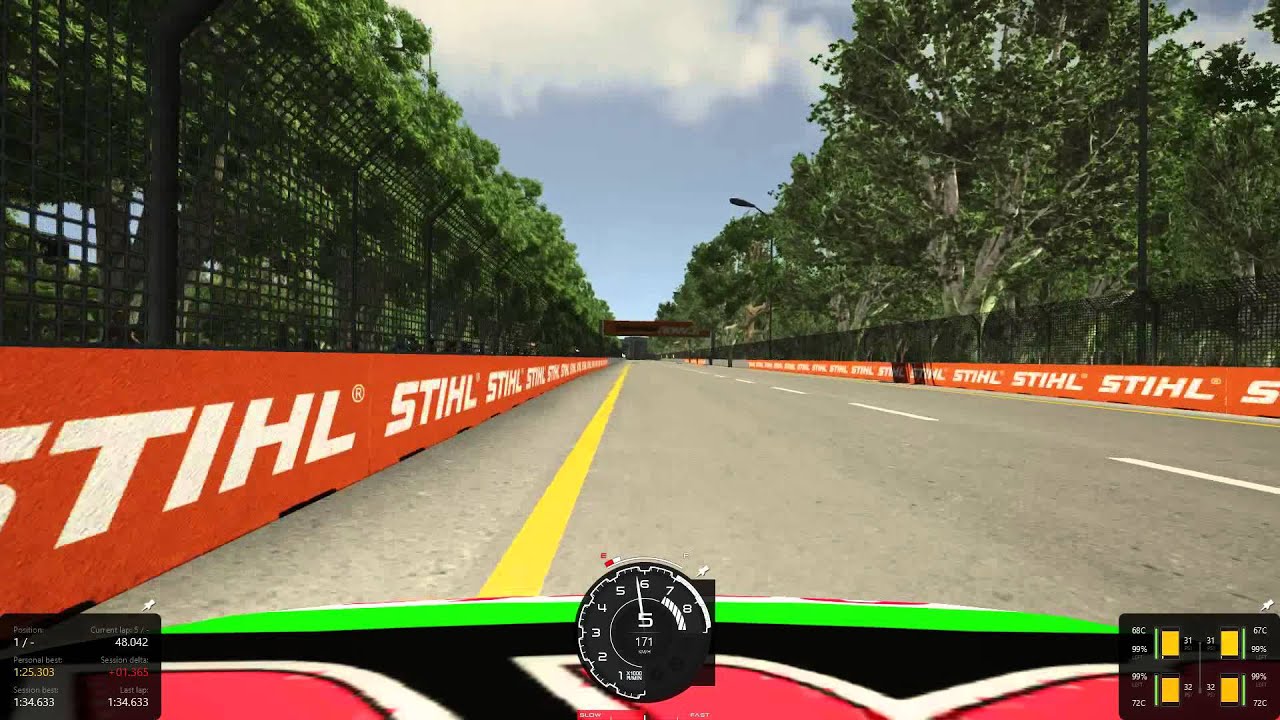 Adelaide Clipsal 500 2011 by Tewie and Rainmaker 1.0 - Assetto Corsa
