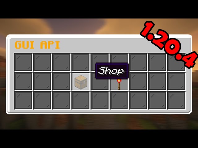 GUI API 1.20.4 Datapack Minecraft Data Pack