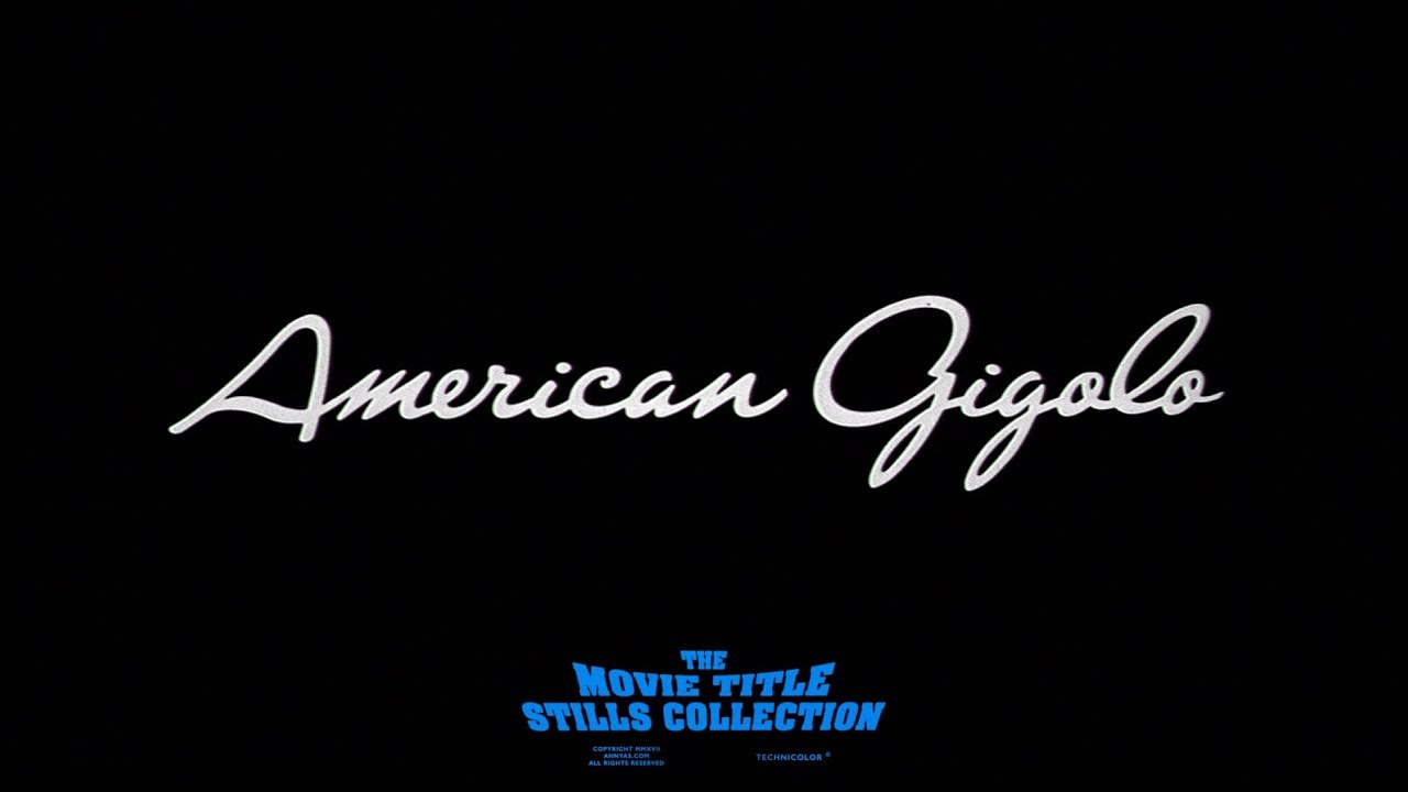 American Gigolo (1980) title sequence