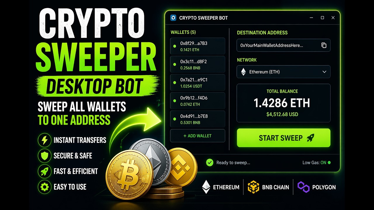 ETH Crypto Sweeper Desktop Bot
