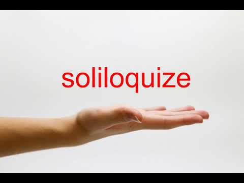 How to Pronounce soliloquize - American English