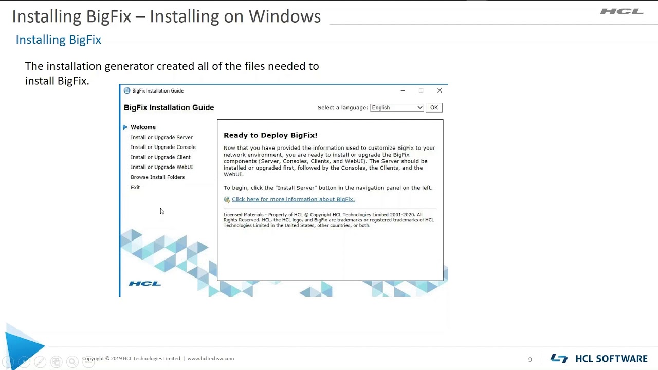 BigFix Foundation Series - Windows Server Install