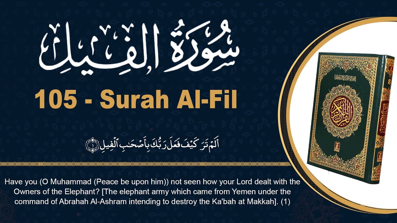 105 Surah Al Fil سورة الفيل Mohammed Al Kurdi Beautiful Quran Recitation
