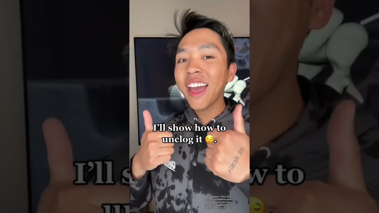 How to unclog your clogged ears instantly! 👂😵‍💫😌 #shorts