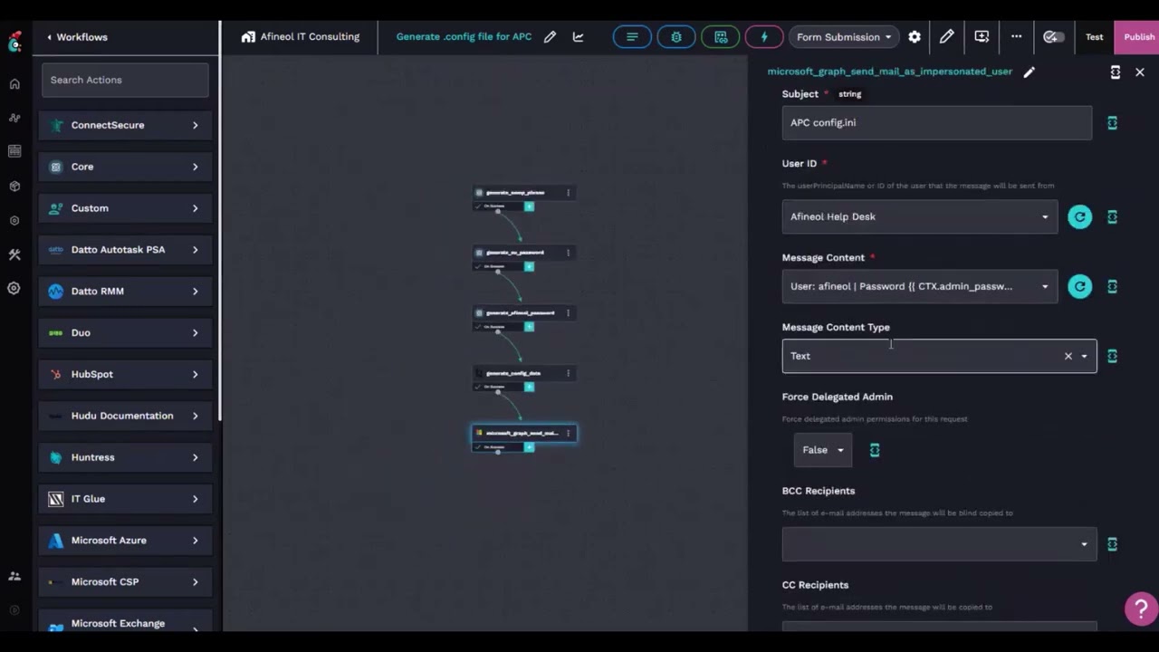 Simplified APC battery backup configuration - Rewst
