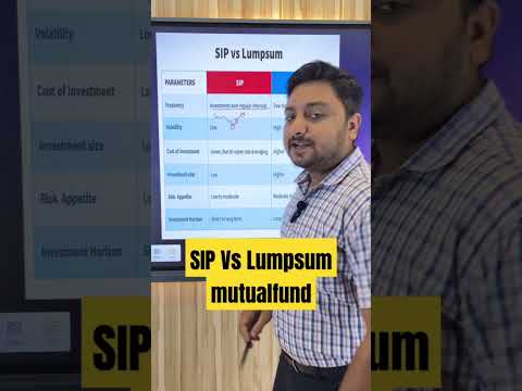 SIP Vs Lumpsum mutualfund in hindi #mutualfunds #sip #lumpsum