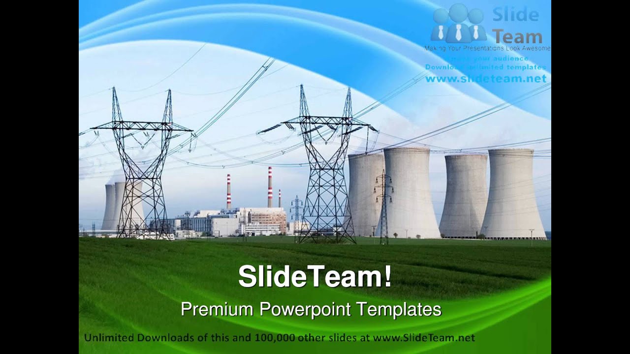 Nuclear Power Station Technology PowerPoint Templates Themes And Backgrounds ppt themes