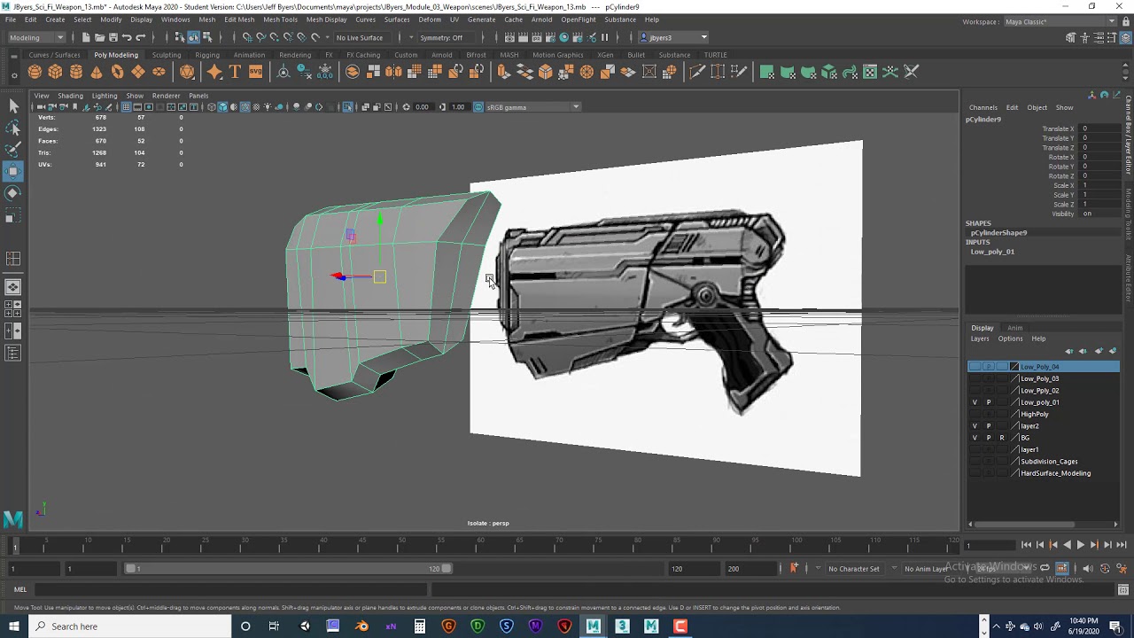 ANI 150 Modeling Sci Fi Weapon Part 04