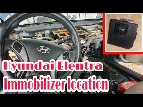 Hyundai Elentra immoblizer location.