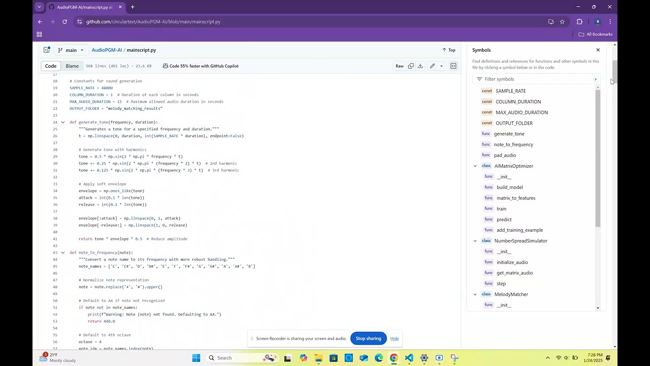 AI-Driven Melody Generation and Matching on Github