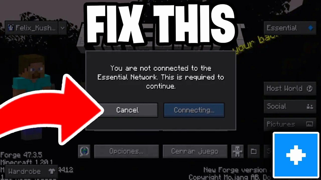 How To Fix Essential Mod Not Connecting To Network! - Tutorial