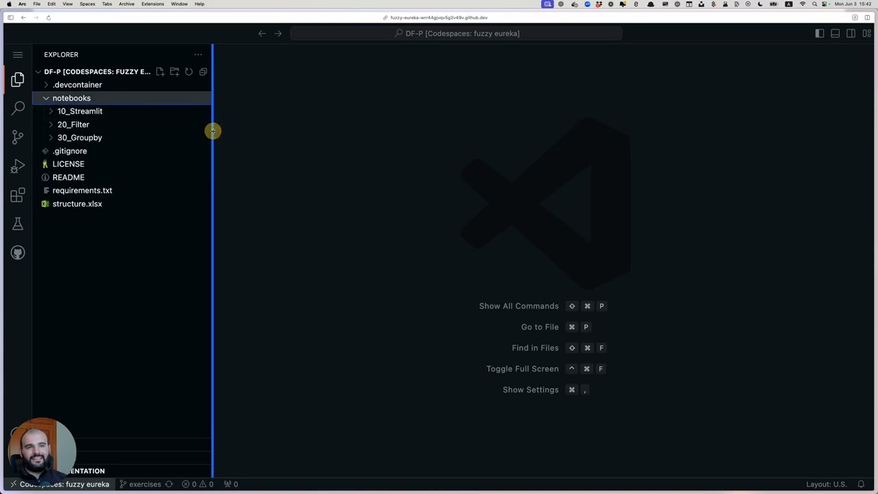 Practice with virtual computers using GitHub Codespaces