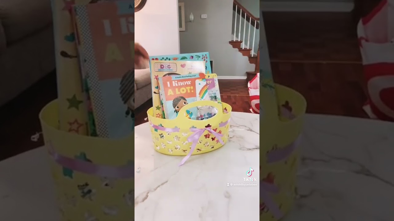 Let’s Make an Easter Basket 🐣🐥💗#easterbasketideas #easter #happyeaster #toddlermom #momideas