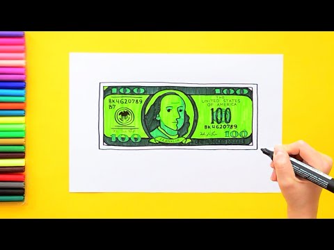 How To Draw A Dollar Bill Step by Step – I'm Youtuber – Follow my ...