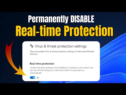 Permanently DISABLE Windows Defender REAL-TIME PROTECTION (Easy)