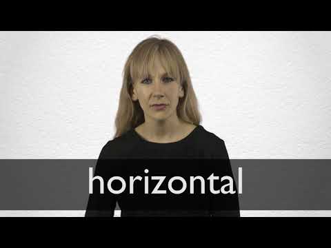 How to pronounce HORIZONTAL in British English
