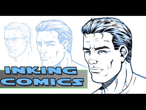 How to Ink a Comic Book Character in Manga Studio 5 - Narrated