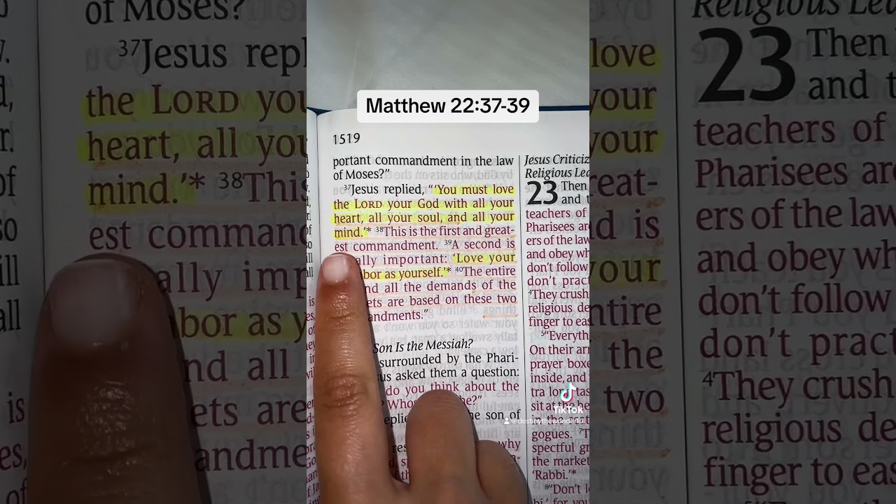 Matthew 22:37-39