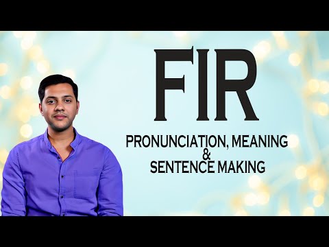 Fir - Meaning & Pronunciation Word World Audio Video Dictionary