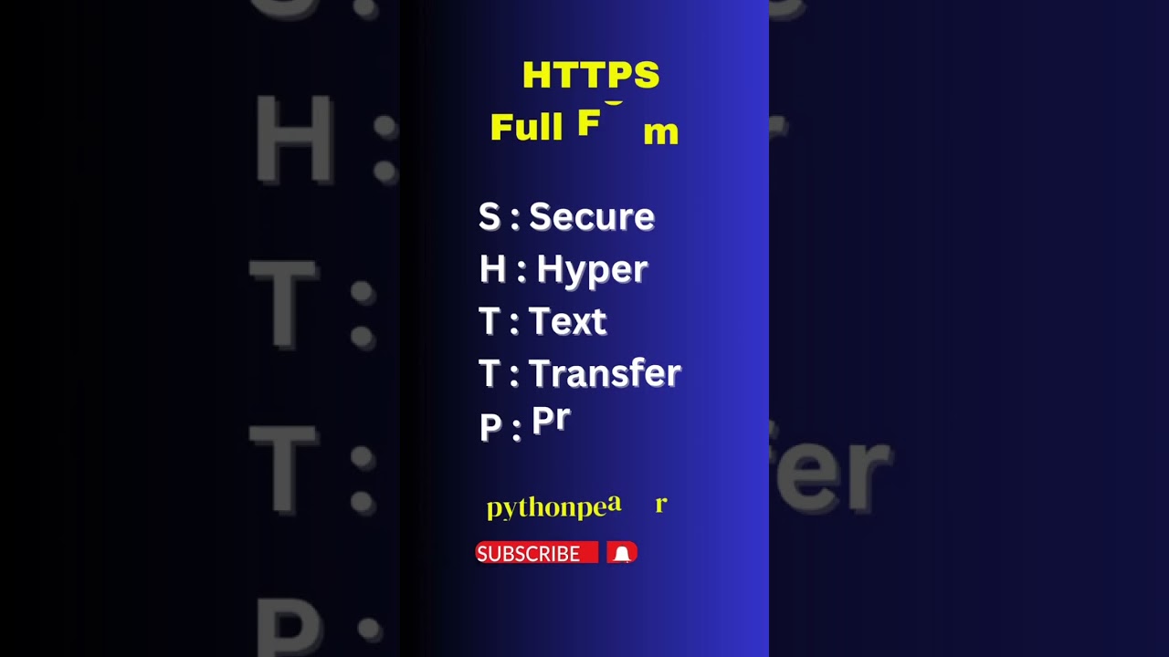 https observation | https full form #pythonpeakpro #viral #yt