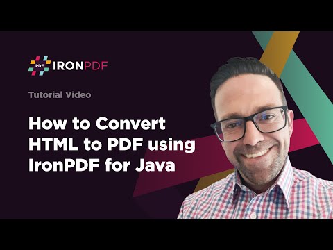 How to Convert HTML to PDF using IronPDF for JAVA