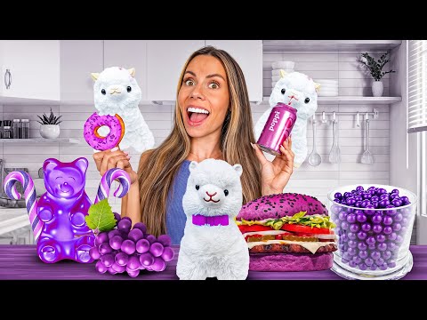 EATING ONLY PURPLE FOODS FOR 24 HOURS !