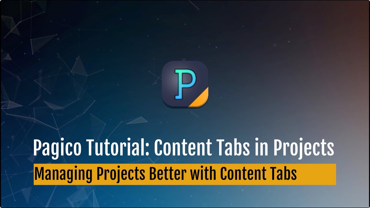 Manage your projects better with content tabs