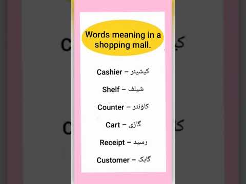 Words Meaning in a shopping mall#MallWords#ShoppingVocabulary#StoreTerms#learnenglish