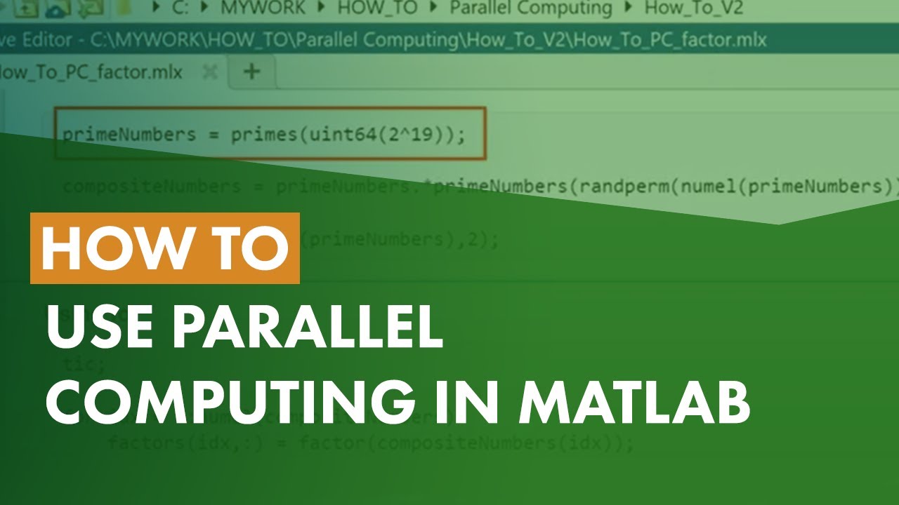 How to use Parallel Computing in MATLAB