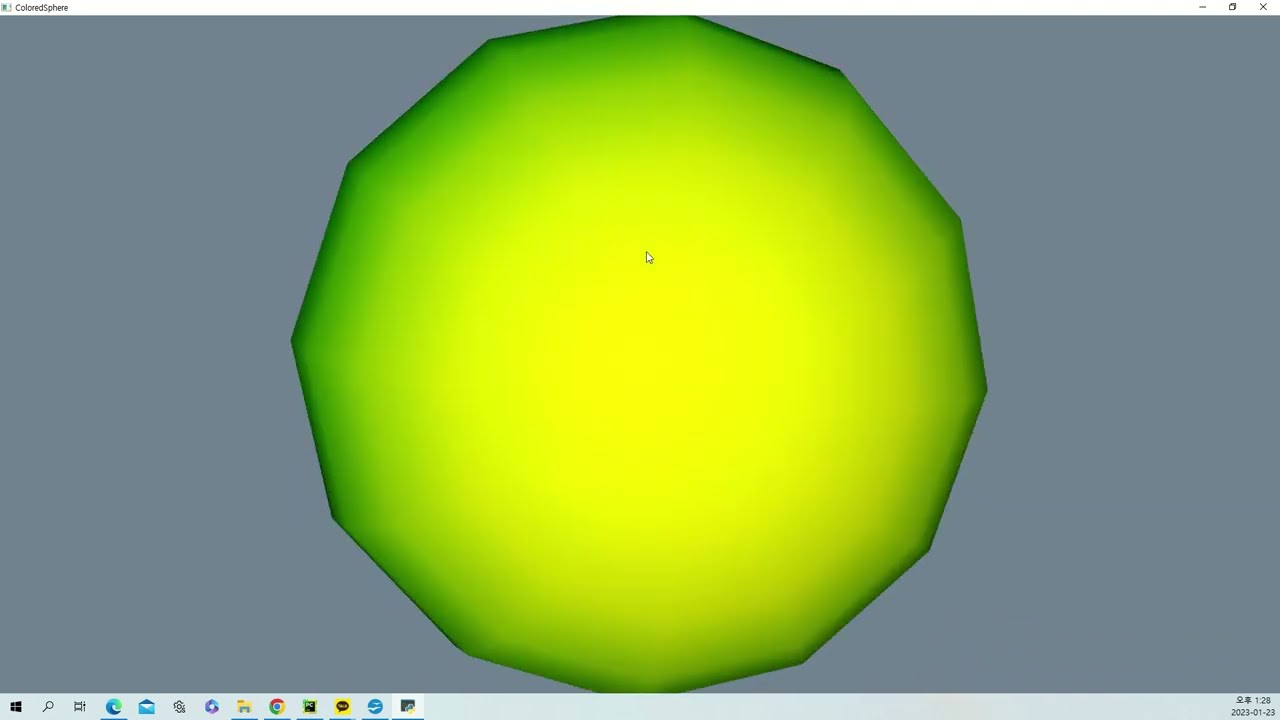 VTK Python Example - ColoredSphere