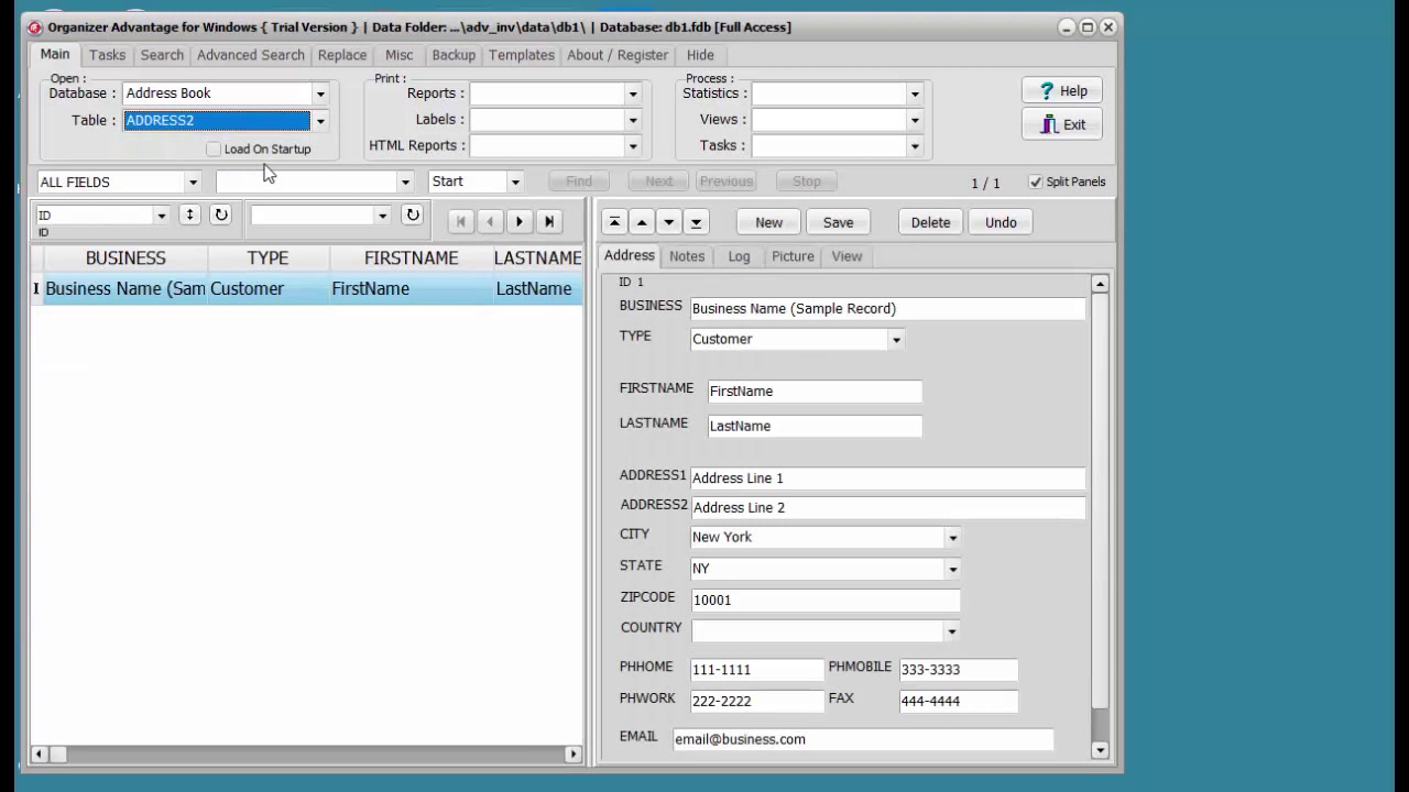 Install a new database template using the Download Template feature.