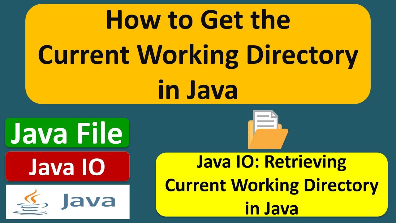 How to Get the Current Working Directory in Java? | Java File | Java IO | Java Tutorial