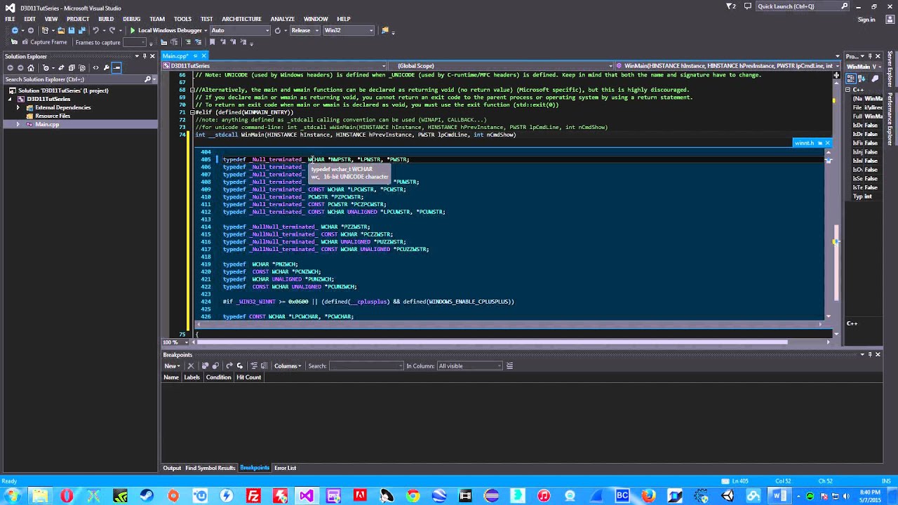 Direct3D 11 game programming: 1 - entry point signatures
