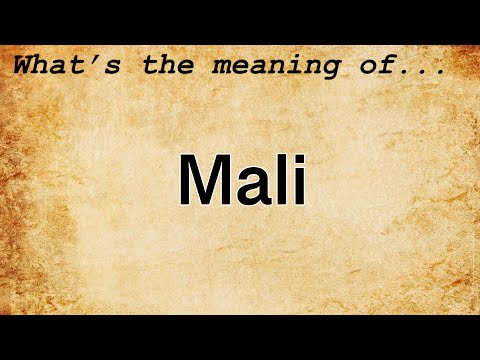 Mali Meaning | Definition of Mali
