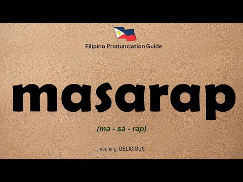 How to Pronounce MASARAP | Filipino Vocabulary Words | English Tagalog Dictionary
