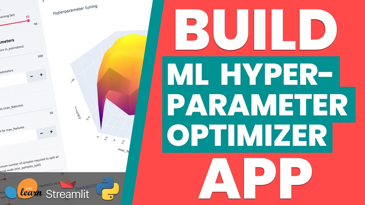How to Build a Machine Learning Hyperparameter Optimization App | Streamlit #14