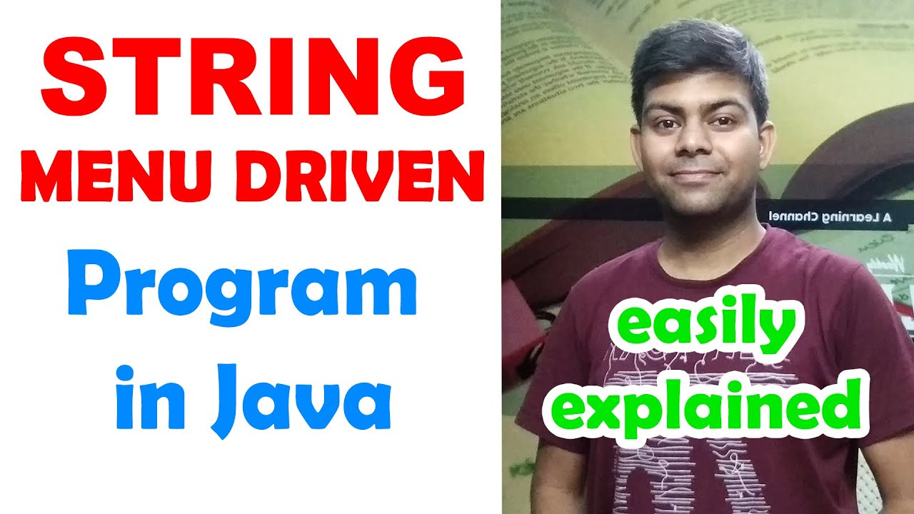 String Menu Driven Program in Java | ICSE ISC Computer Science