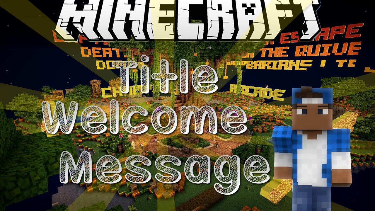 Title Welcome Message Plugin | Minecraft