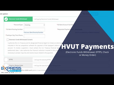 Simplify Making HVUT Payments | Pay Form 2290 Payments Online