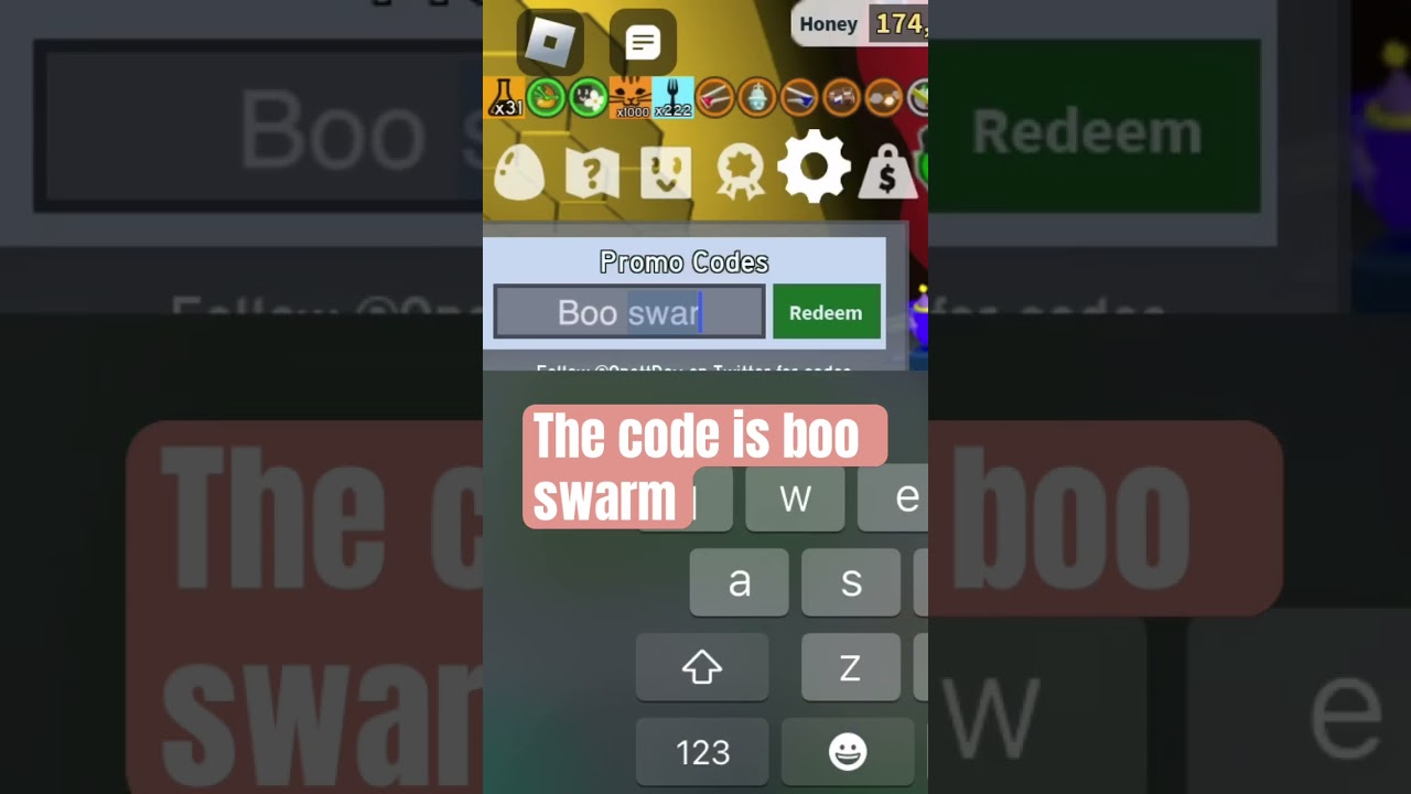NEW BEE SWARM CODE AND BEESMAS RXTENDED #roblox #bss #beeswarmsimulator