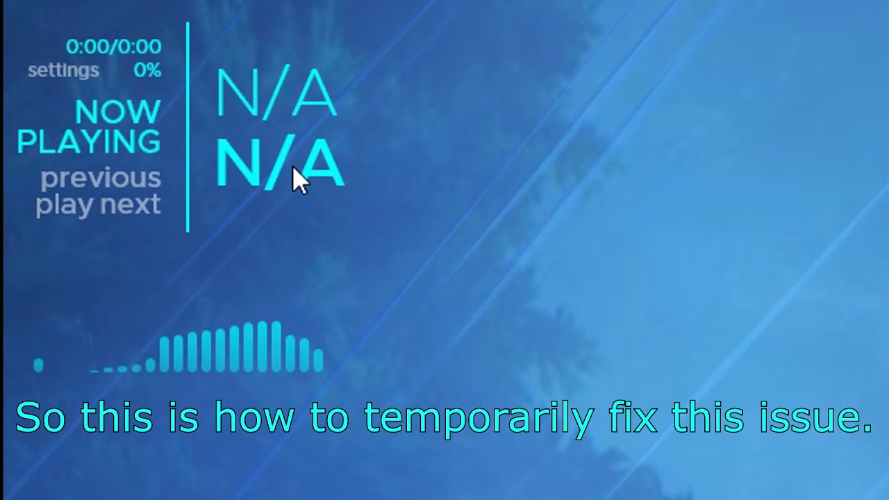 How to fix Cleartext on Rainmeter with Spotify