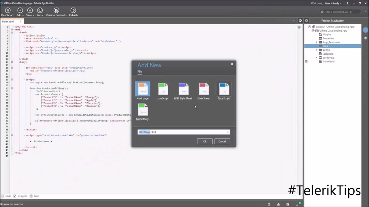 Methods to Bind Your AppBuilder Data (Offline)