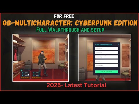 Next-Gen Multicharacter Menu for QBCore | Futuristic FiveM Upgrade! | 2025