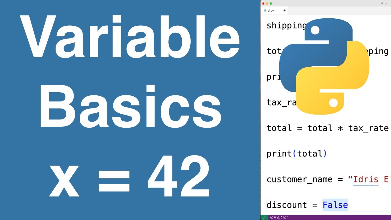 Introduction To Variables | Python Tutorial