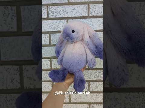 #jellycat bashful bunny goes into the cauldron for a #makeover #plush #toys #bunny #dye #diy #craft