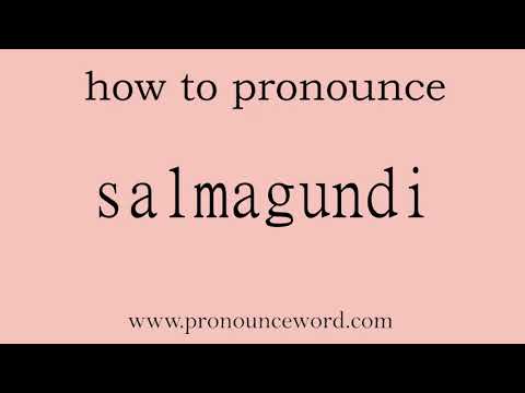 salmagundi. How to pronounce salmagundi in english (correct!). Start with S. Learn from me.