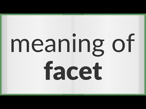 Facet | meaning of Facet