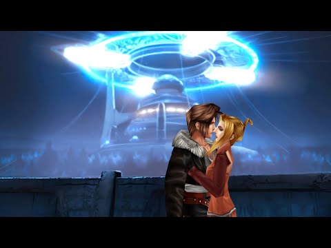 Final Fantasy VIII Quistis kissing Squall at Balamb Garden